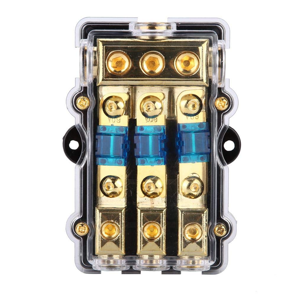 Fused Power Distribution Block, 1 in 3 Way Distribution Block ANL Fuse ...