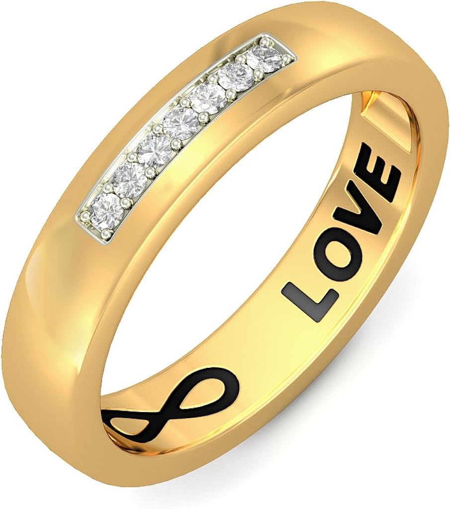 Buy BlueStone Yellow Gold and Diamond Moses Ring at Amazon.in