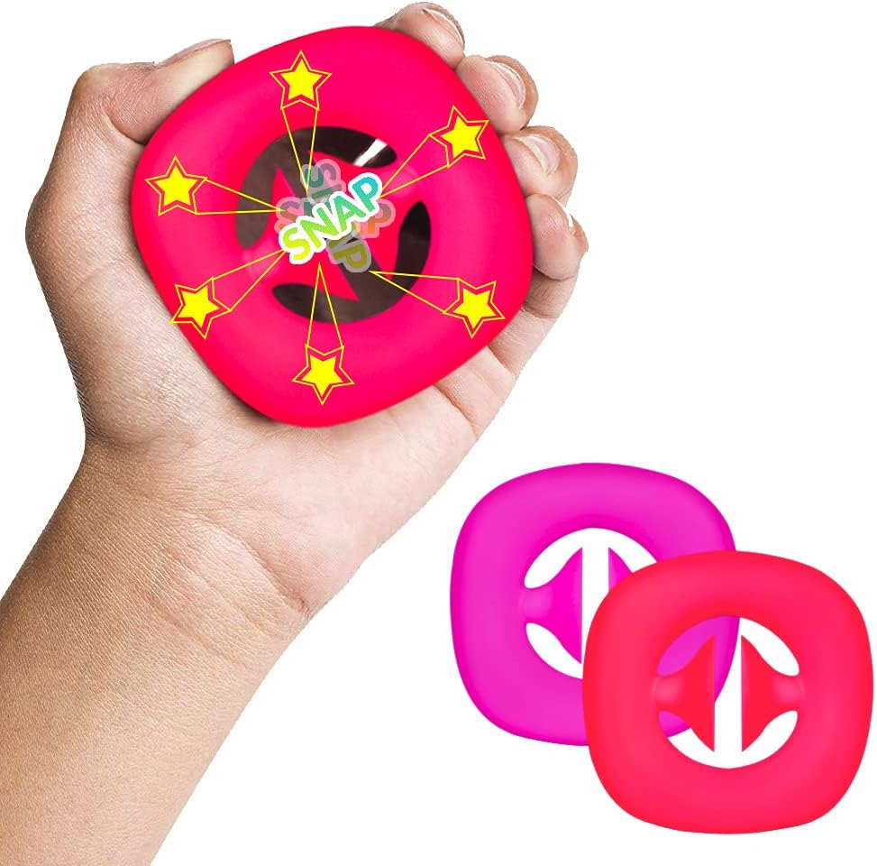 Snappers Fidget Push Pop It Sensory Silicone Toy Set for Play Stress ...