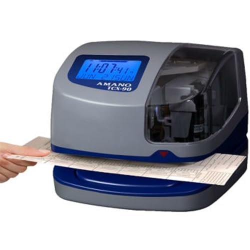 Amano TCX-90 Atomic Time Clock With Time and Date Stamp in Oman | Whizz ...