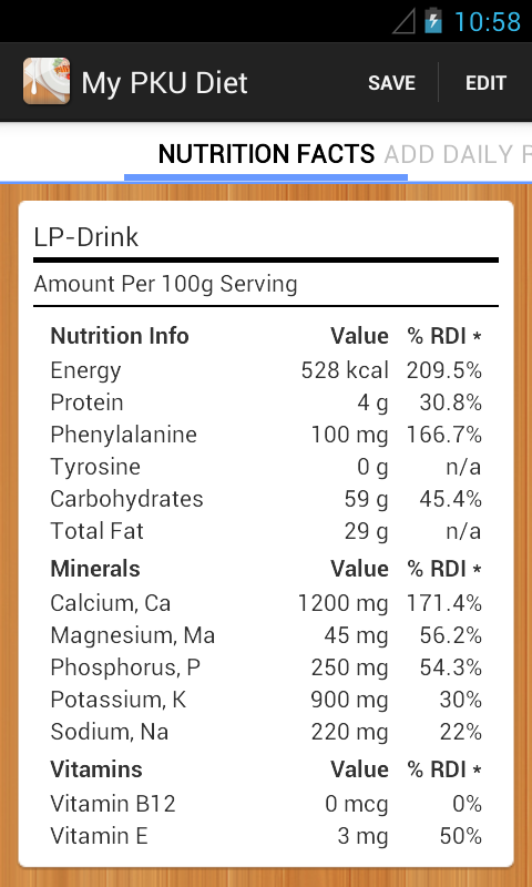PKU Diet Management:Amazon.co.uk:Appstore for Android
