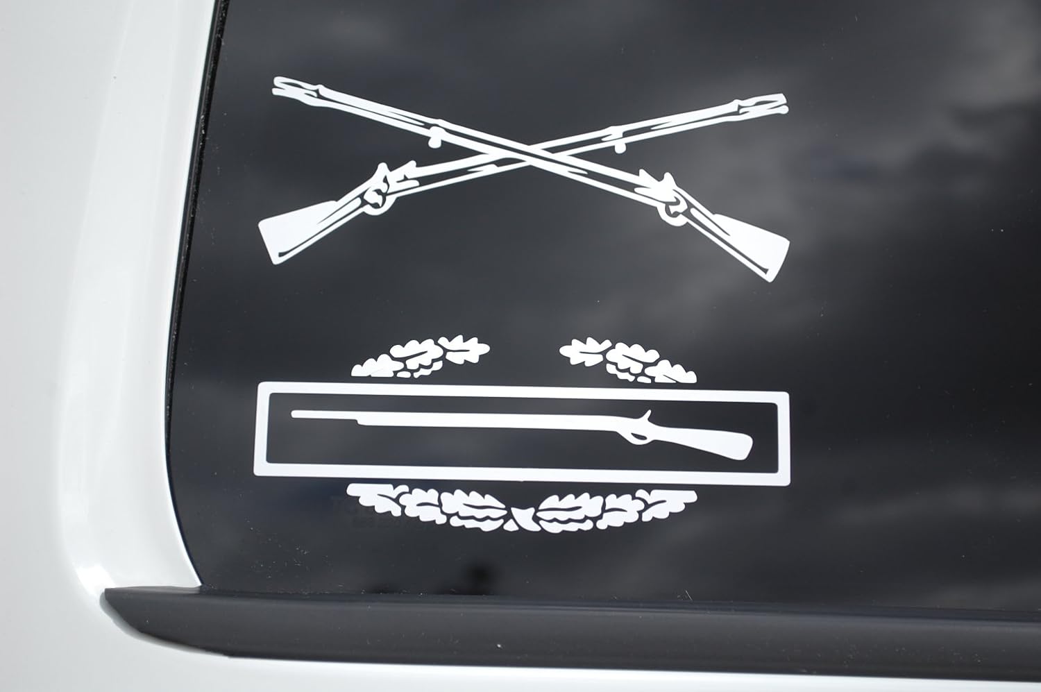 Amazon.com: Army Infantry/Combat Action Badge Sticker Vinyl Decal (Set ...