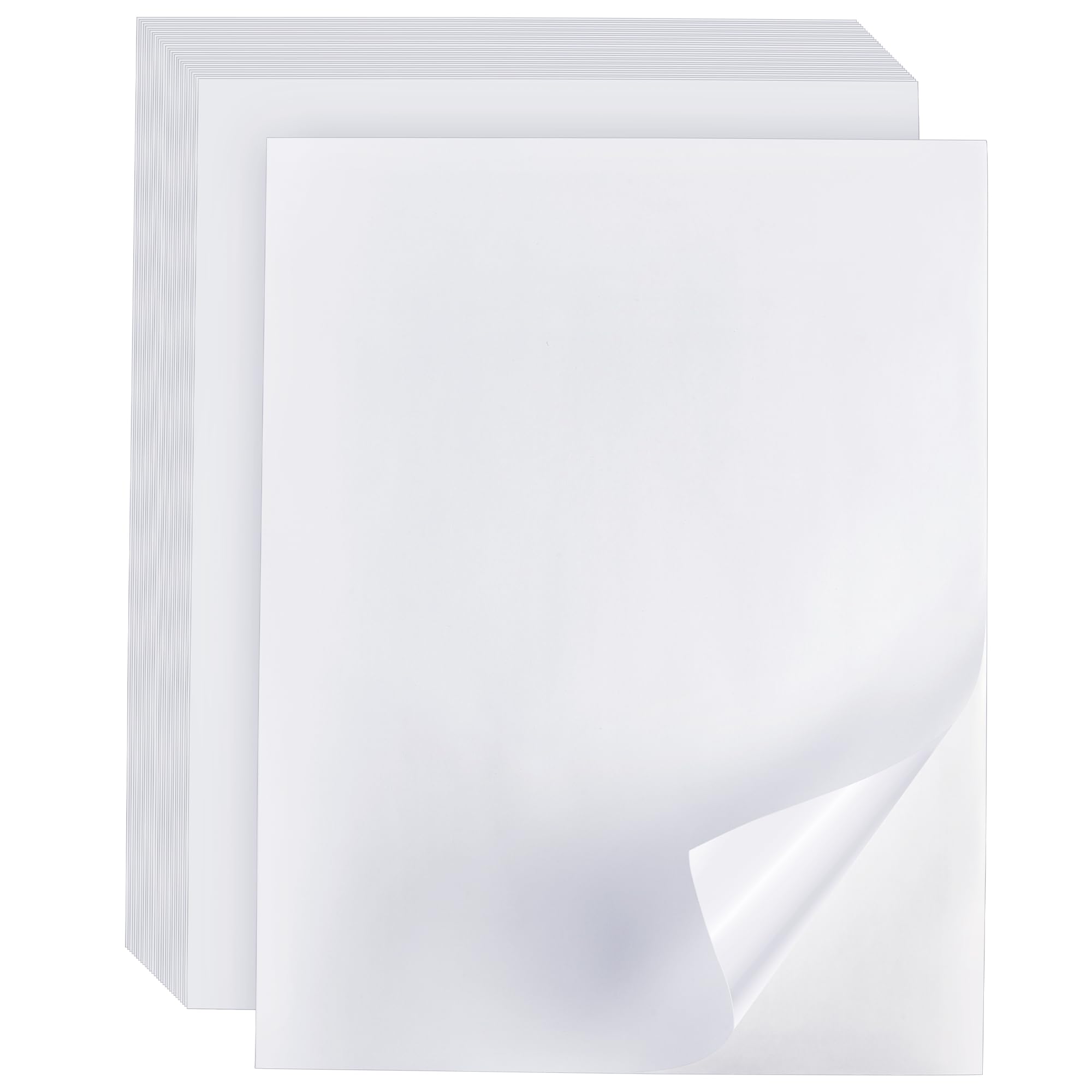 Mua 30 Sheets Full Sheet Label Sticker Paper, 8.5" x 11" White Blank ...
