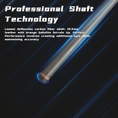 58 Inch 20oz Cue Stick CROWN ME Carbon Fiber Pool Cue - 58" 20oz ...
