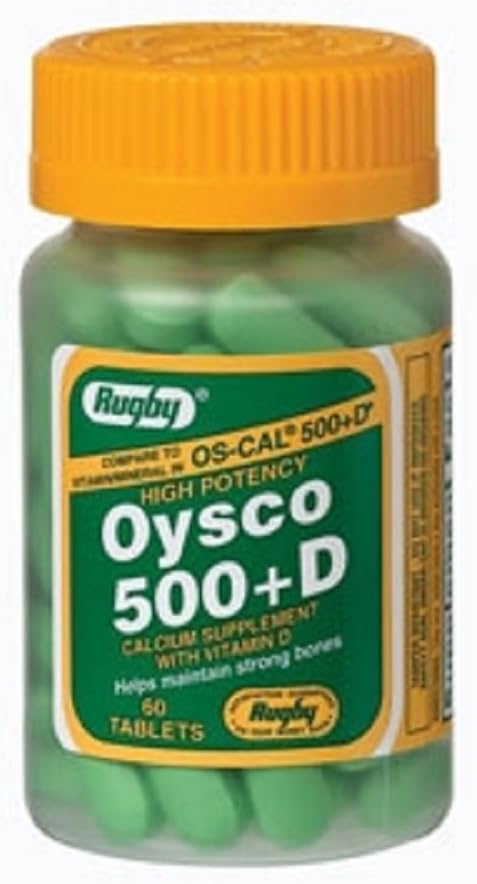 Amazon.com: OYSCO 500 + D TAB CHOLECALCIFEROL-200 UNIT Dark green 60 TABLETS UPC 005367817087 by ...