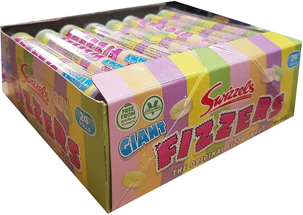 Fruit Fizzers - Giant Fizzy Sweets - Swizzels Matlow Candy 40g (Pack of ...