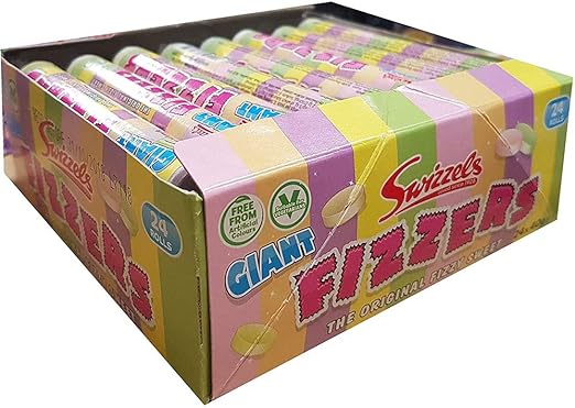 Fruit Fizzers - Giant Fizzy Sweets - Swizzels Matlow Candy 40g (Pack of ...