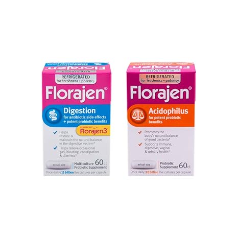 Amazon.com : Florajen 3 Digestion and Acidophilus Capsules, 120 Count ...