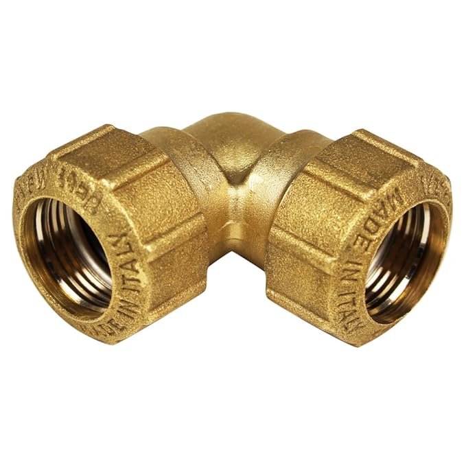 Messing Schraubfitting für PE-Rohr Winkel 90° 20mm, schwere Ausführung ...