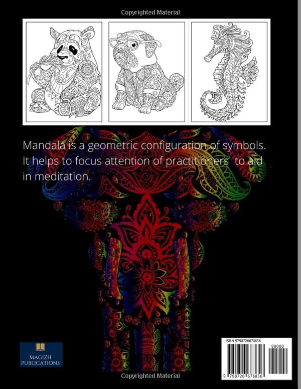 Adult Coloring Book: 75 Stunning Mandala Animals and Birds Designs ...