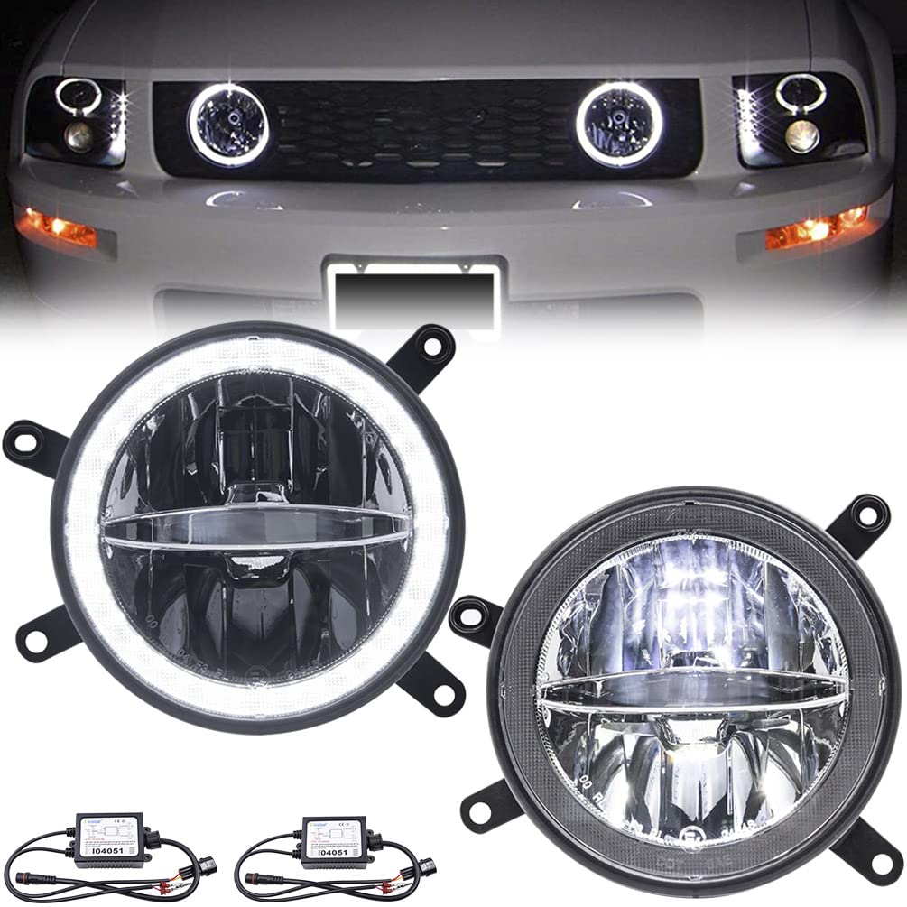 Mustang-GT LED Fog/DRL Daytime Running Lights for Ford M-ustang GT 2005 ...