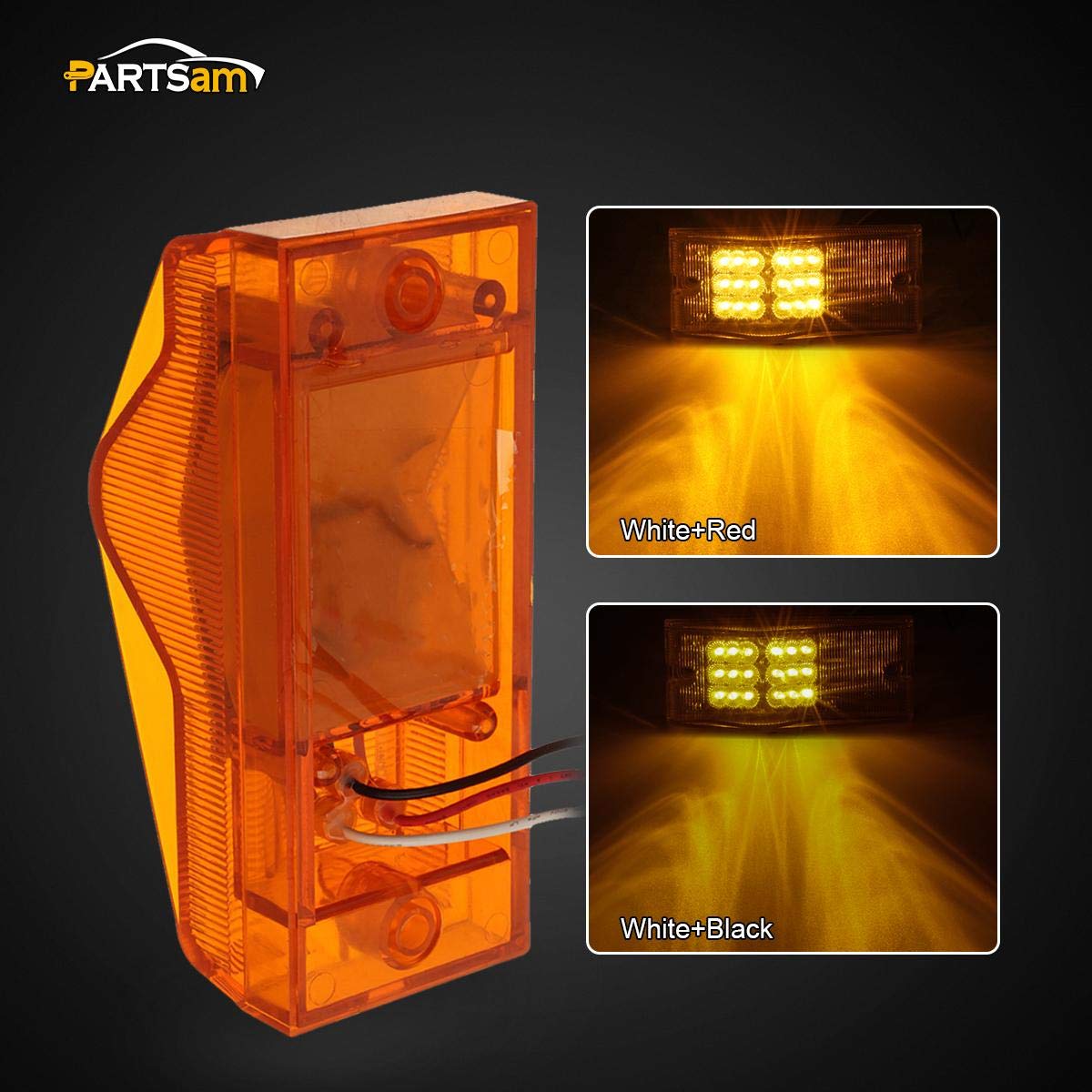 Mua Partsam 18 LED Trailer Bus Mid Turn Signal Marker Light (amber ...
