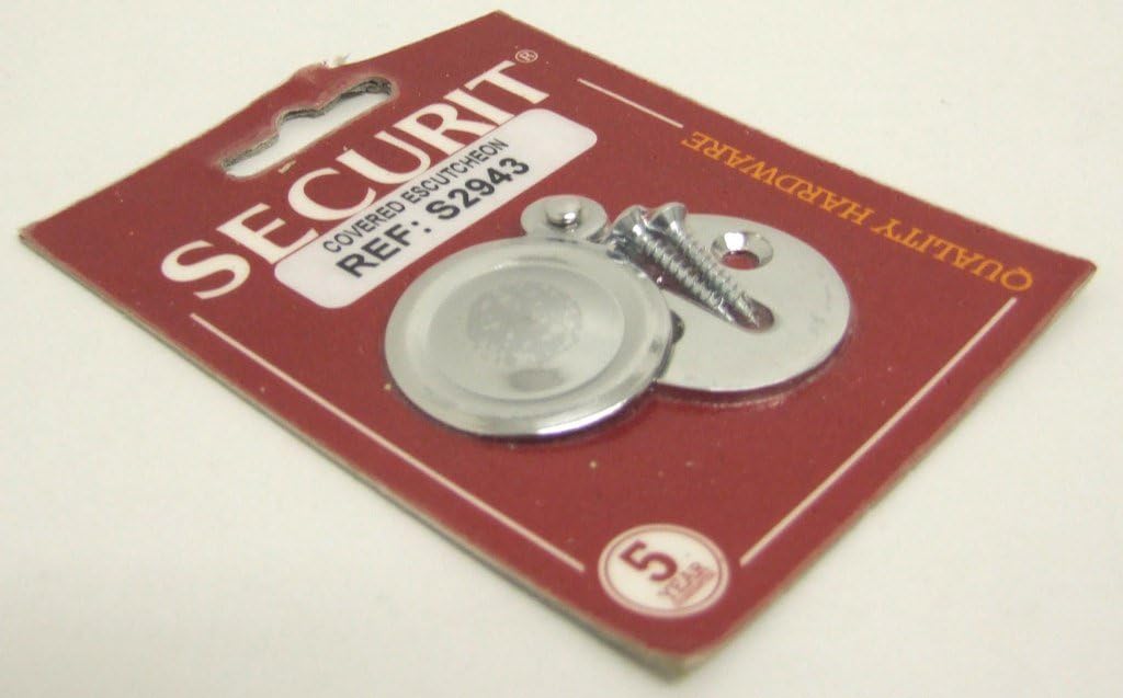 CHROMED VICTORIAN KEY LOCK COVER PLATE ESCUTCHEON: Amazon.co.uk: DIY ...