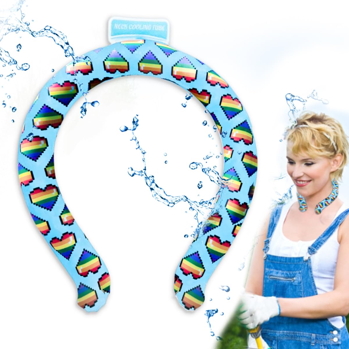 Portable Ice Ring, Neck Cooling Tube, Wearable Cooling Neck Cooler ...