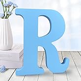 Amazon.com: AOCEAN 6 Inch White Wood Letters - Unfinished Wood Letters ...