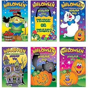 Amazon.com: ArtCreativity Halloween Coloring Books for Kids - Pack of ...
