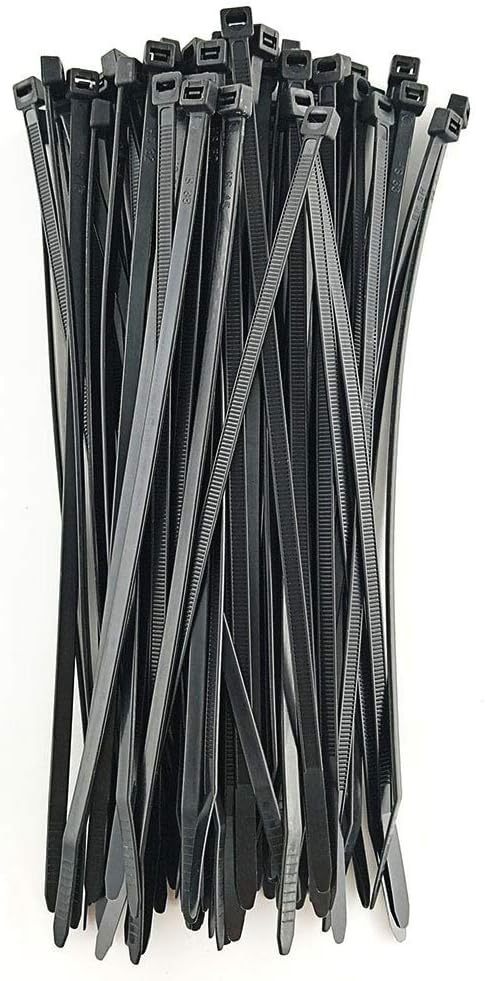 HS UV Protected Zip Ties 12 Inch (100 Pack) Self Locking Plastic Ties ...