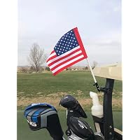 Amazon.com : SSP Flags USA Golf Cart Flag EZ On & Off Bracket : Golf ...