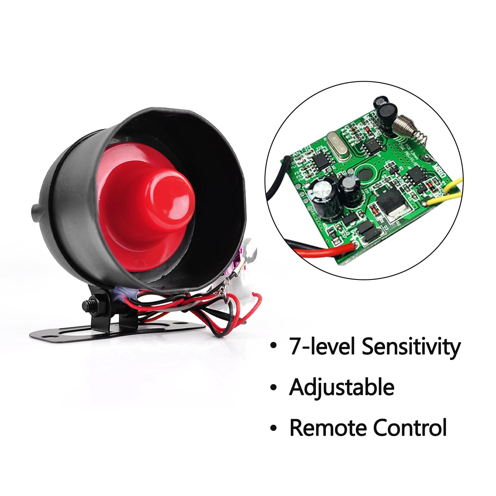 Mua YOMTOVM 12V Car Alarm System, Anti-Theft Horn Siren with 7-Levels ...