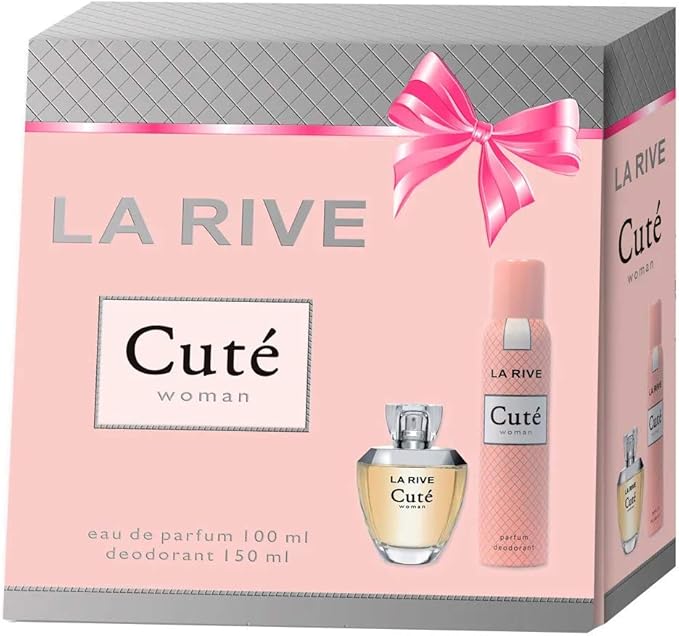 La Rive CUTE SET Women Fragrance Gift Set EDP + Deodorant Vivid Floral ...