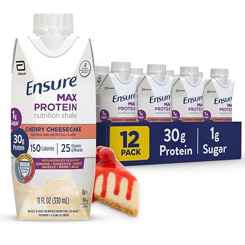 Ensure Max Protein Nutrition Shake, with 30g of Protein, 1g of Sugar ...