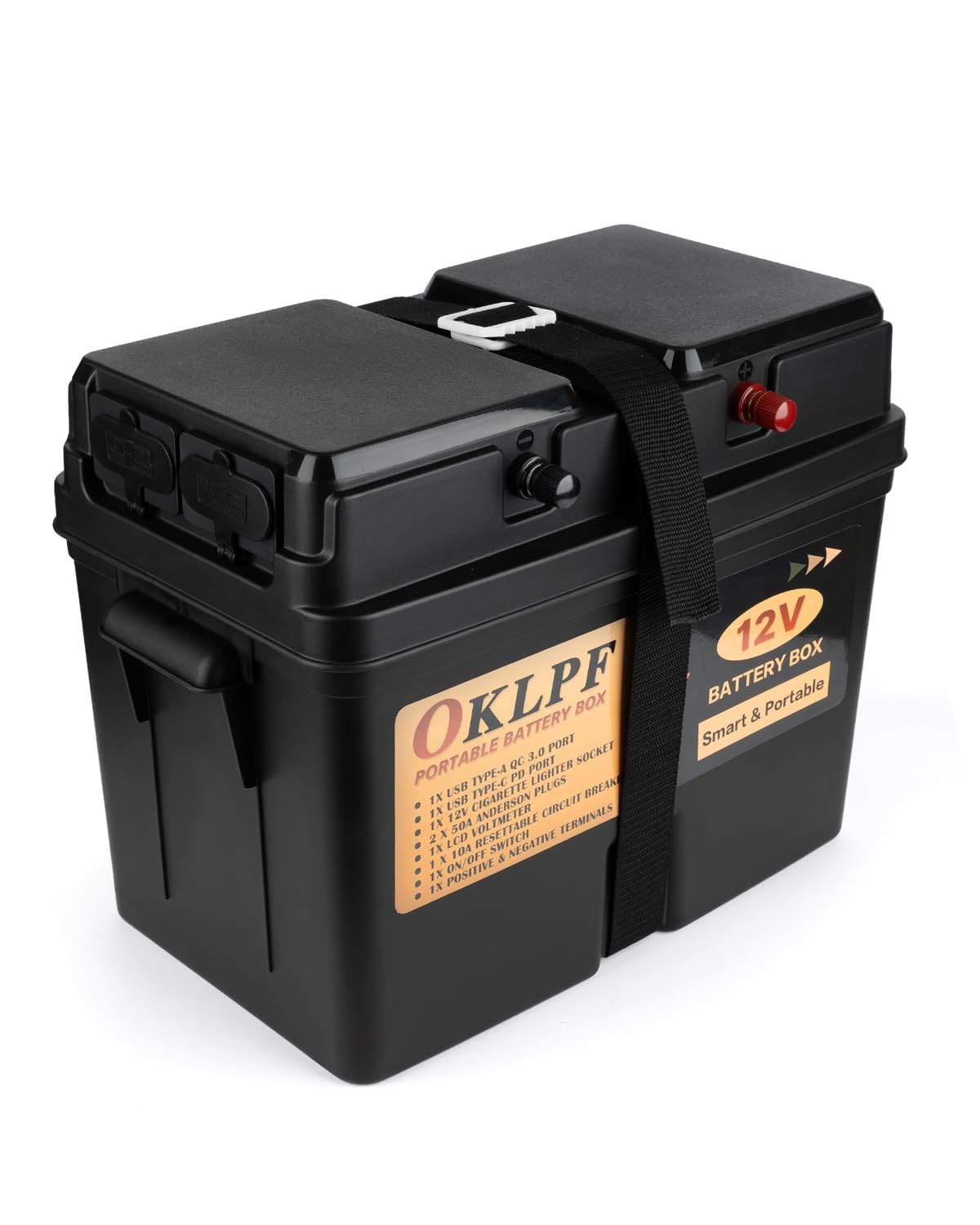 OKLPF Smart Battery Box Fits Group 24/27/31 Size Batteries for Boats ...