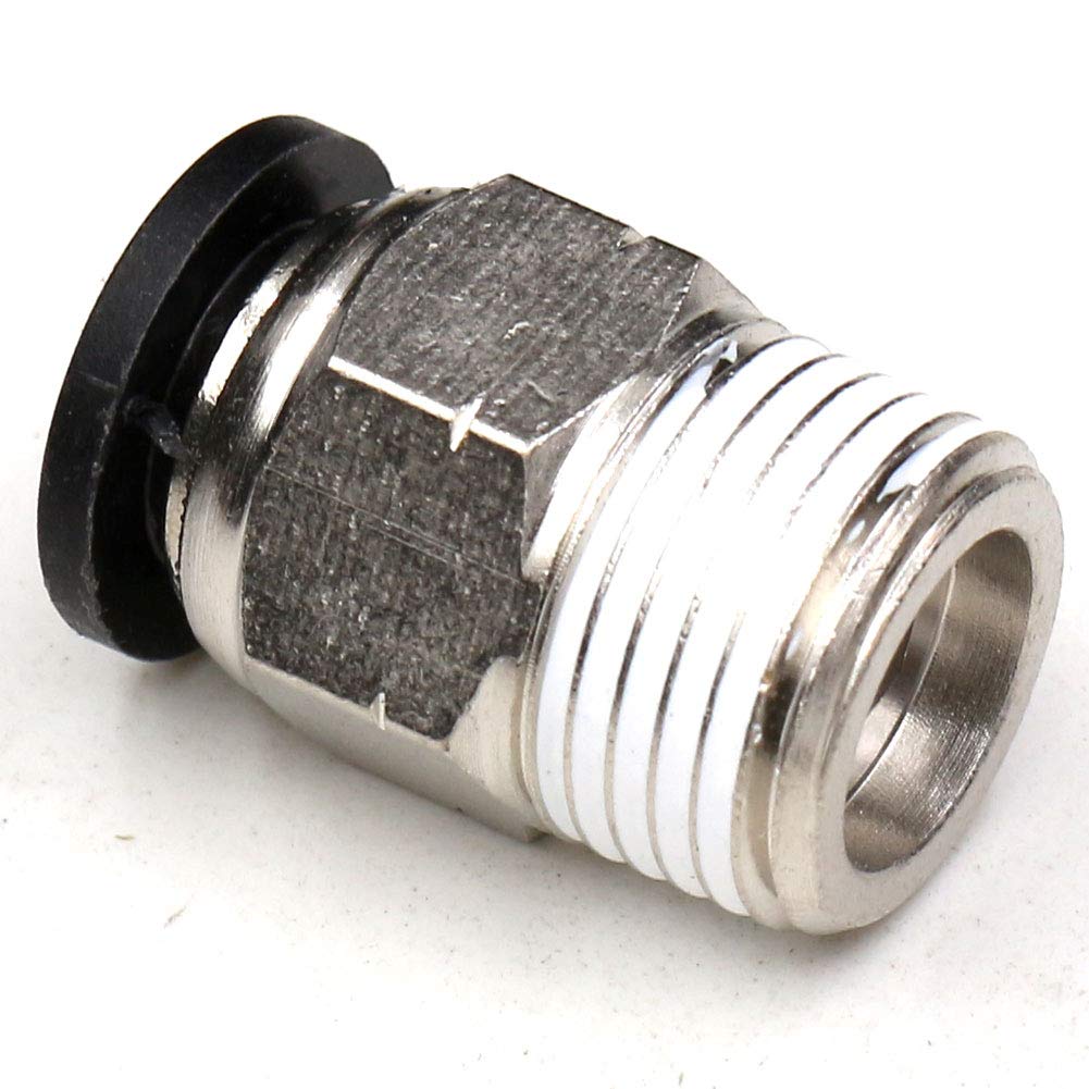 Push to Connect Air Fittings 1/2,CEKER PC 1/2 Inch Od Tube x 1/2 NPT ...