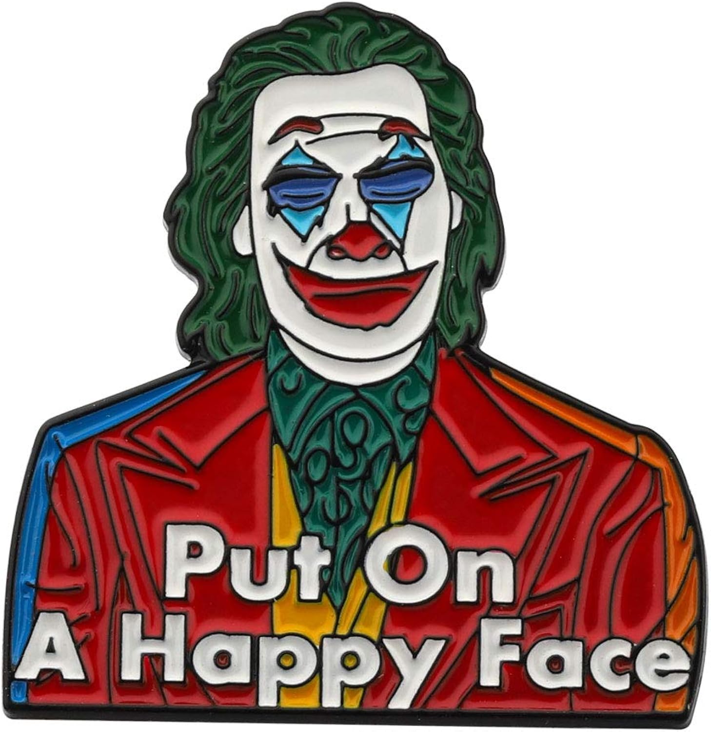 Amazon.com: CENWA Joker Brooch Pin Jewelry Joker Hard Enamel Pin (Joker ...