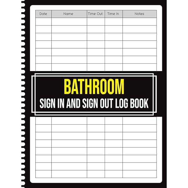 School Bathroom Sign Out Sheet