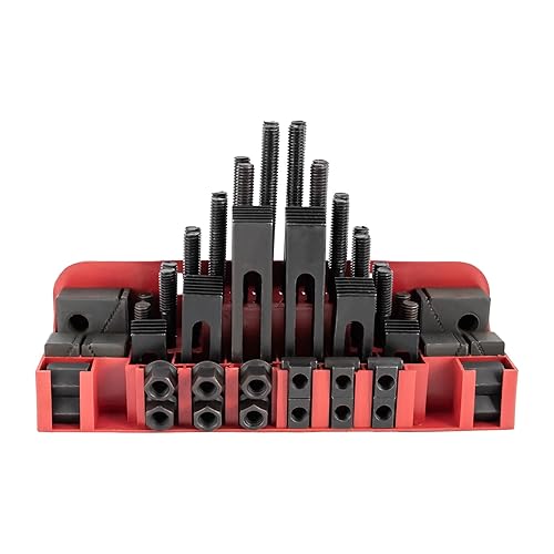 CheriMuMu 58Pcs Nut Clamp machine Clamping Kit, T-Slot 1/2'' Clamping ...