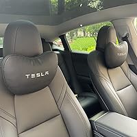 Amazon.com: TANOLA TESBEAUTY Tesla Seat Headrest Pillow 2 Packs Tesla ...