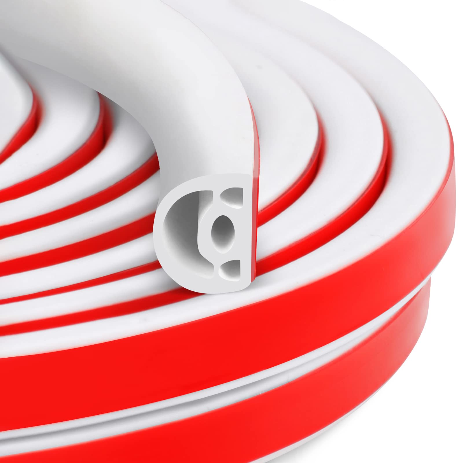 Mua [New Upgrade] 19.7Ft Silicone Door Weather Stripping Door Seal Strip for Doors & Windows ...