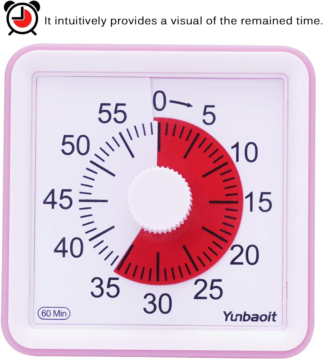 Yunbaoit Visual Analog Timer,Silent Countdown Clock, Time Management ...