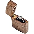 Amazon.com: Wislist Curved Slim Ring Box for Proposal - Wood Engagement ...