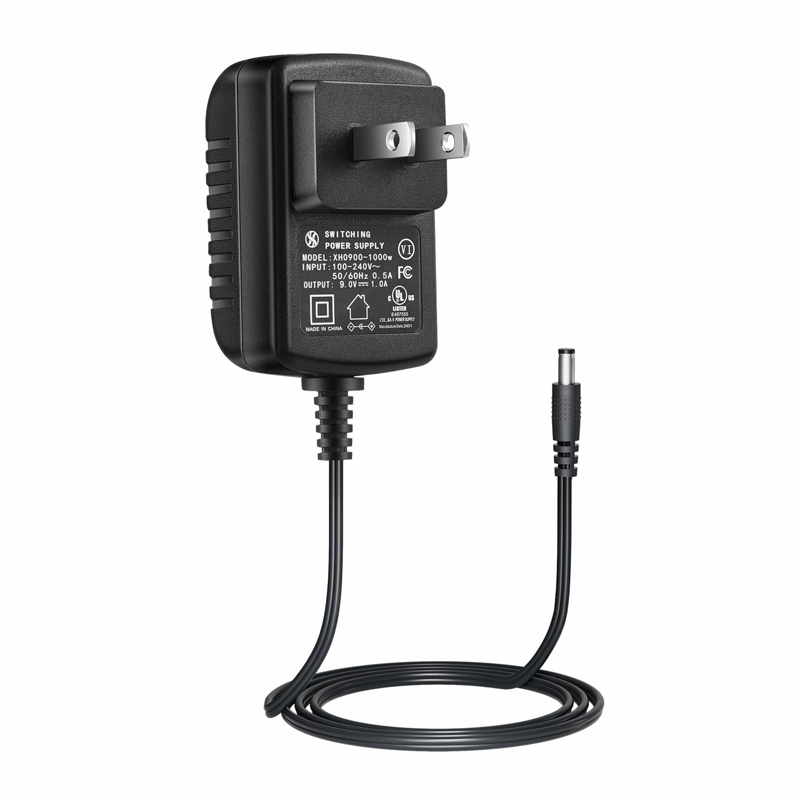 Mua Security-01 9V 1A Power Supply Adapter, DC Jack Center Positive ...