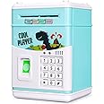 Amazon.com : KMiKE Electronic Cat Piggy Bank for Kids Cash Cartoon ATM Money Saver Bank for Kids ...
