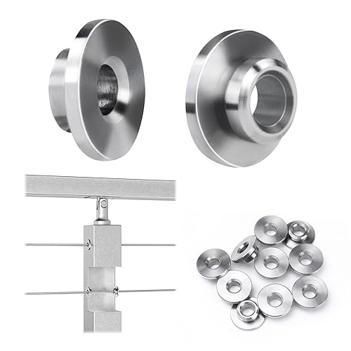 Muzata 20Pack 3/16” Level Wheel Protector Sleeves Cable Railing Kit ...