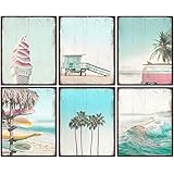 Amazon.com: Tropical Summer Wall Art Set - 8x10 Nautical Ocean Poster ...