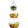 Amazon.com - Heavy Duty - 3 Tier Hanging Kitchen Black Fruit Basket