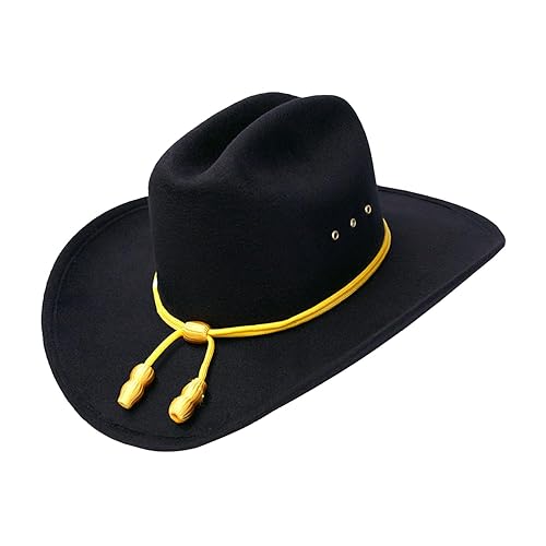 Western Express Classic Felt Finish Black Cowboy Hat - Cattleman Style ...
