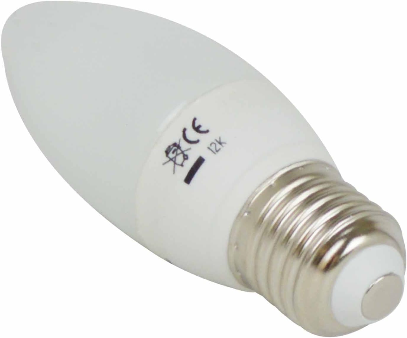 Status 7 W Large Edison Screw Cap Low Energy Candle Bulb – White – BigaMart