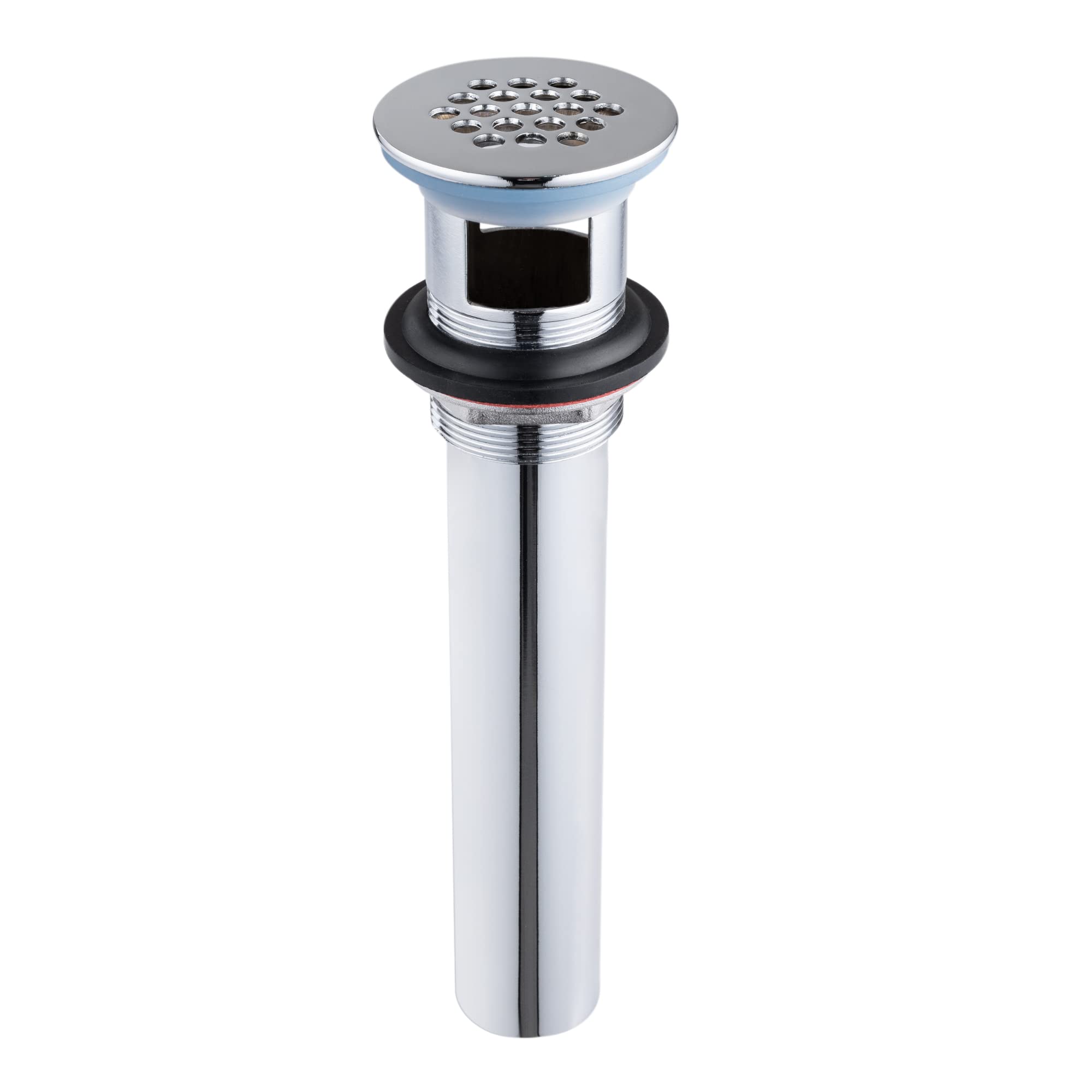 Grid Drain Strainer Assembly with Overflow for Bathroom Sink, P.O. Plug ...