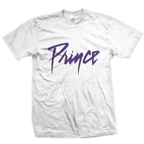 Buy Prince unisex adult Casual T Shirt, White, Large US at Amazon.in