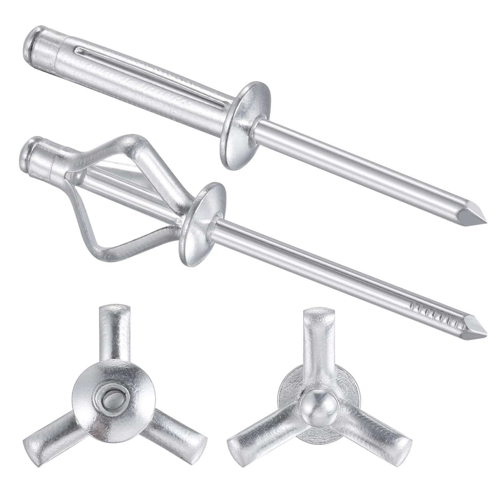 Wensilon ) Tri-Fold Rivets Assortment 3/16 * 1/2?Tri Grip Rivets ...