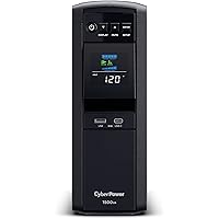 Amazon.com: CyberPower CP1500PFCLCDTAA PFC Sinewave UPS System, 1500VA/1000W, 12 Outlets, AVR ...