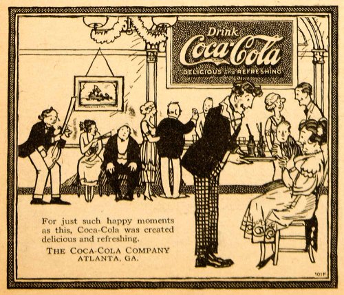 1920s Coca Cola Advertisements Black And White
