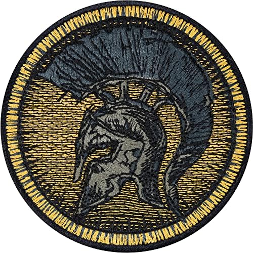 Griechischer Kämpferhelm Spartan Premium Patch Embroidered - Sparta ...