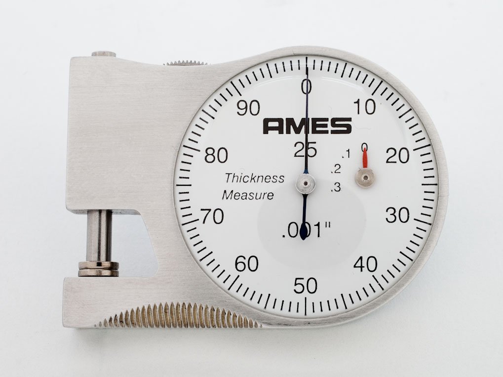 B.C. Ames Model 25 Pocket Thickness Gauge with NIST traceable ...