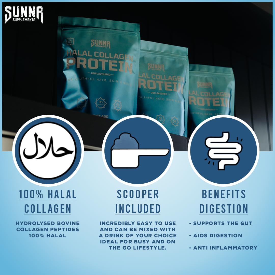 Mua SUNNA SUPPLEMENTS - Halal Bovine Collagen Protein Powder for Hair ...