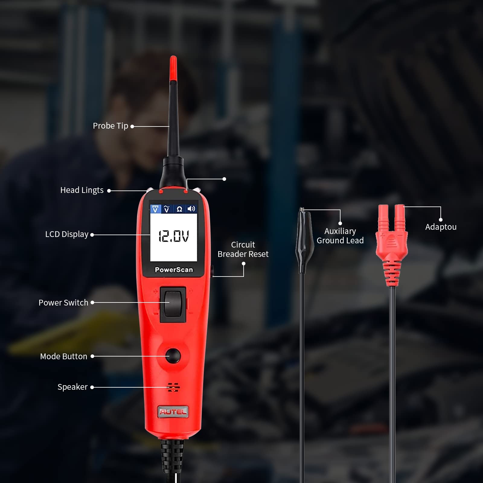Mua Autel PowerScan PS100 Circuit Tester, Universal 12V 24V Automotive ...